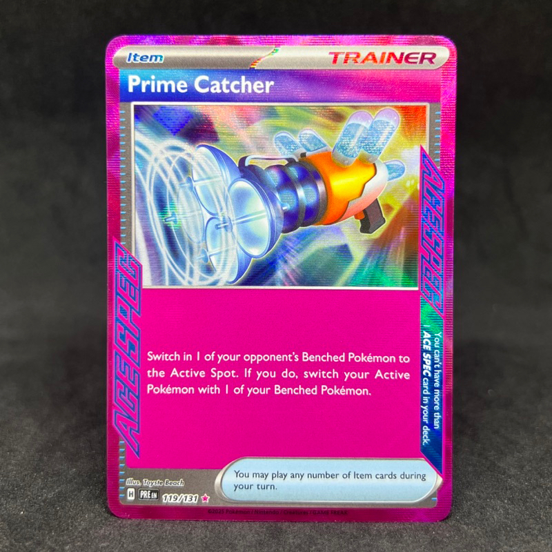 Pokemon TCG Prime Catcher Ace Spec Holo Rare 119/131 2025 Scarlet ...