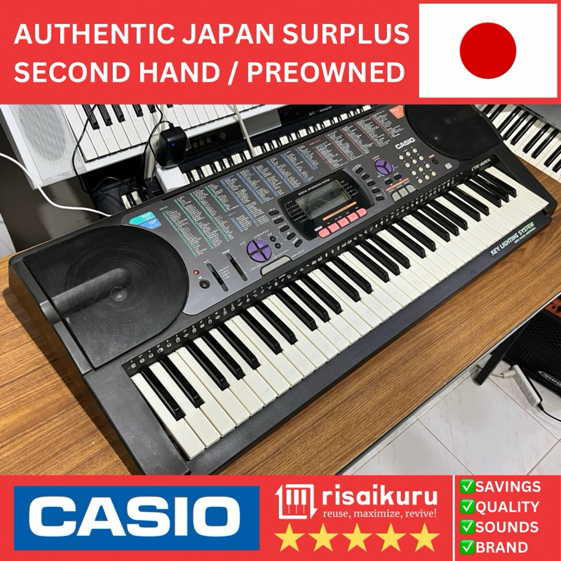 CASI0 CTK-620L Keyboard Piano Organ 61 Keys – Touch Response with Key ...