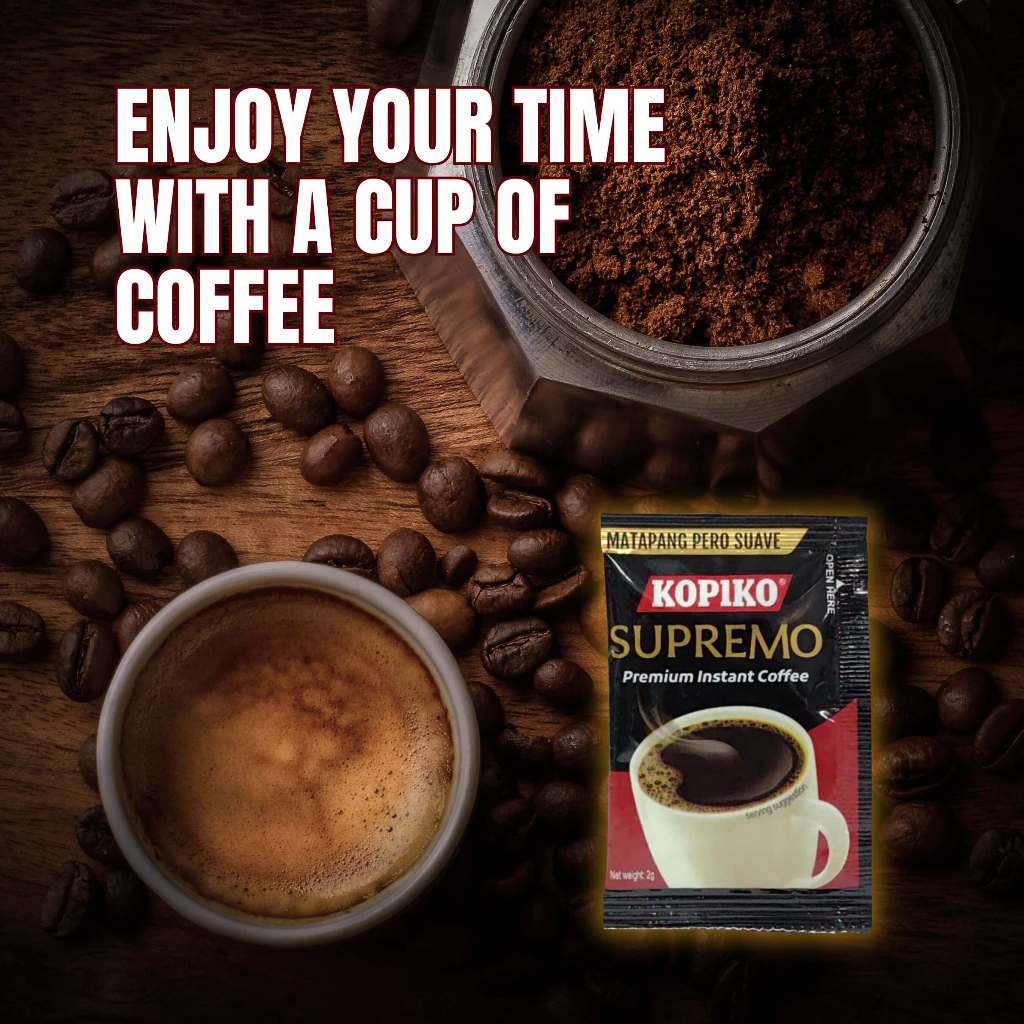 KOPIKO Supremo Premium Instant Coffee 2g x 12 sachets x 2 hangers ...