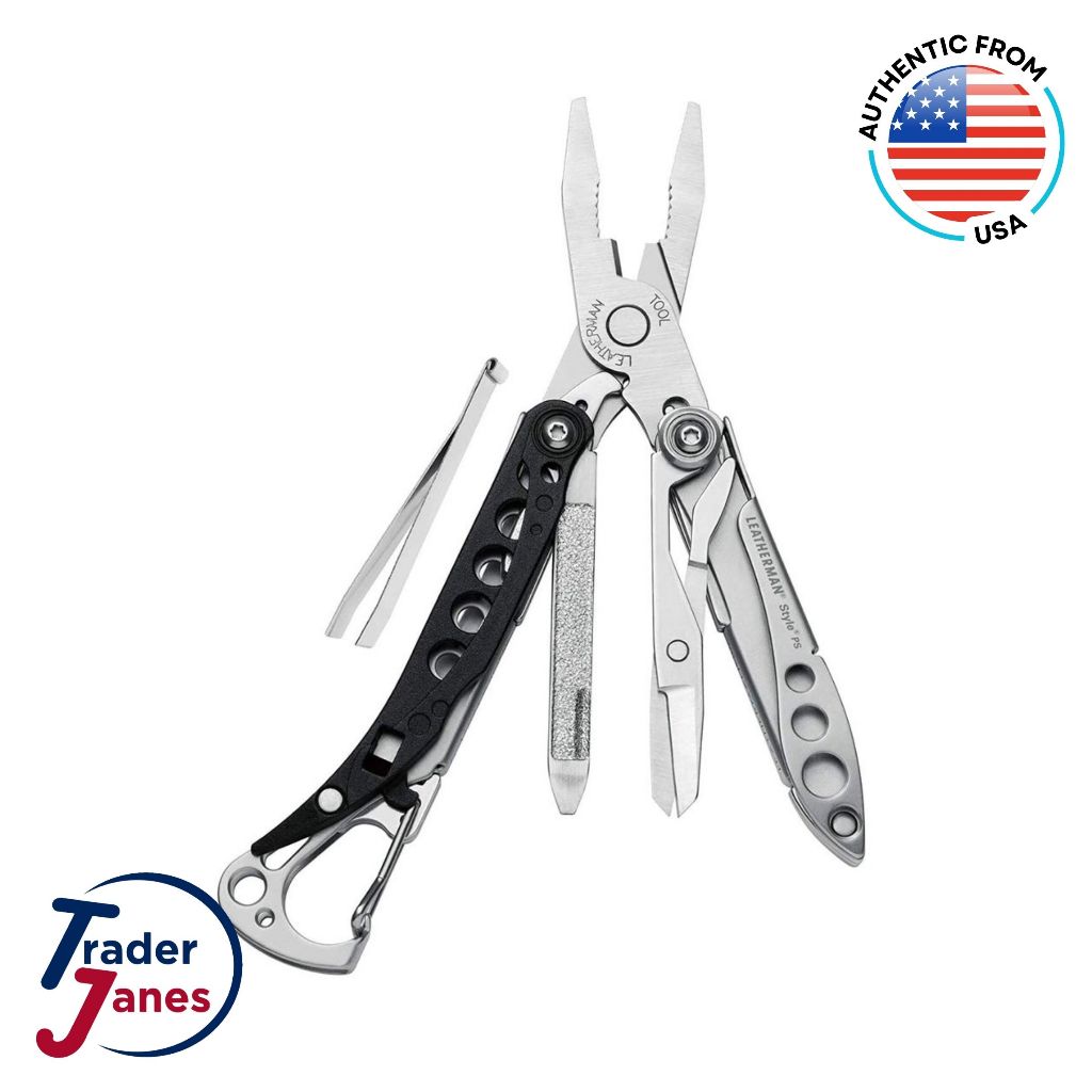 LEATHERMAN Style PS Keychain Multitool with Spring-Action Scissors ...