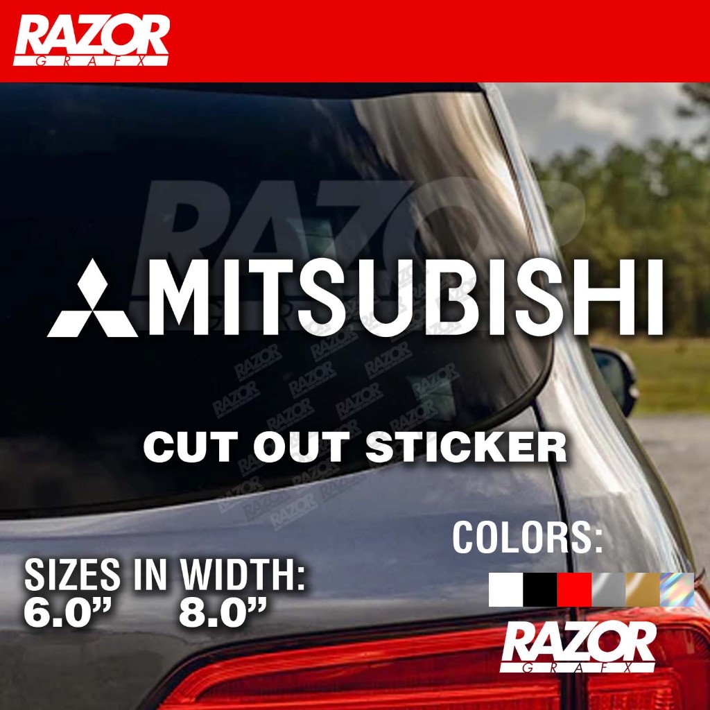 Mitsubishi Logo Car Decals Sticker - JDM | Shopee Philippines