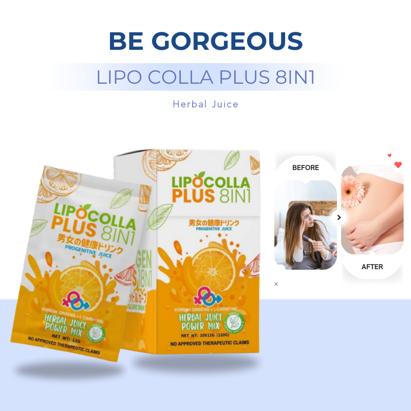Be Gorgeous Lipo colla plus 8 in 1 Herbal Juice power mix progenitive ...