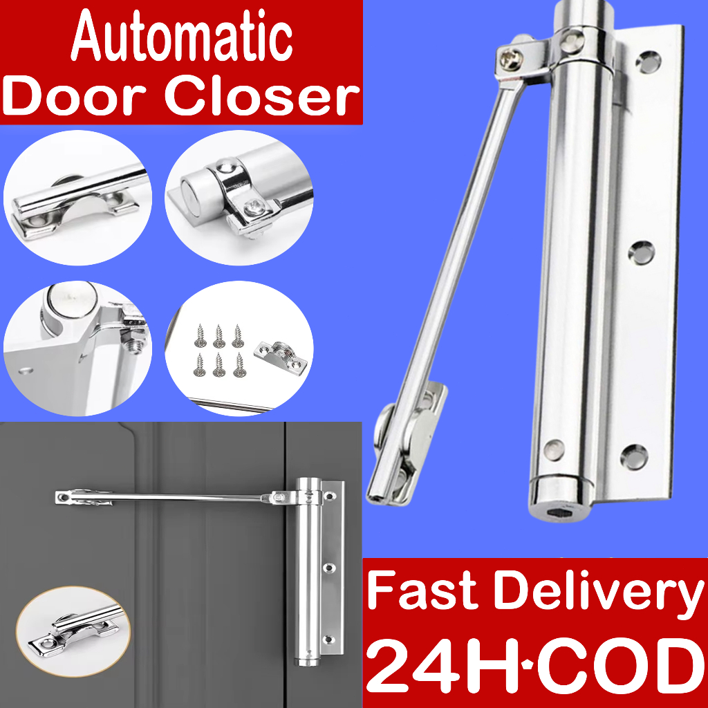 Door Closer Automatic Stainless Steel self-closing Door Close soft ...