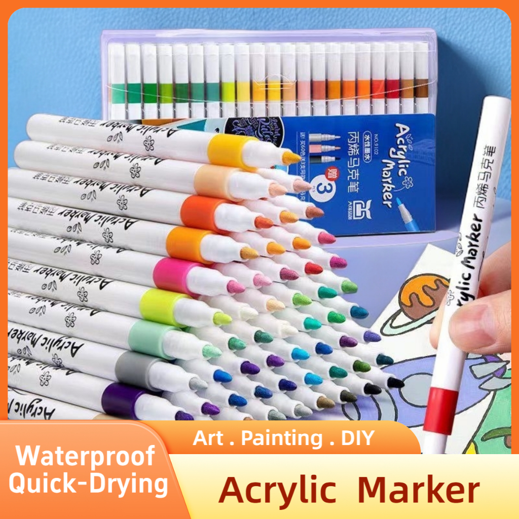 60Pcs Original Acrylic Marker Pen Children's DIY Painting Waterproof ...