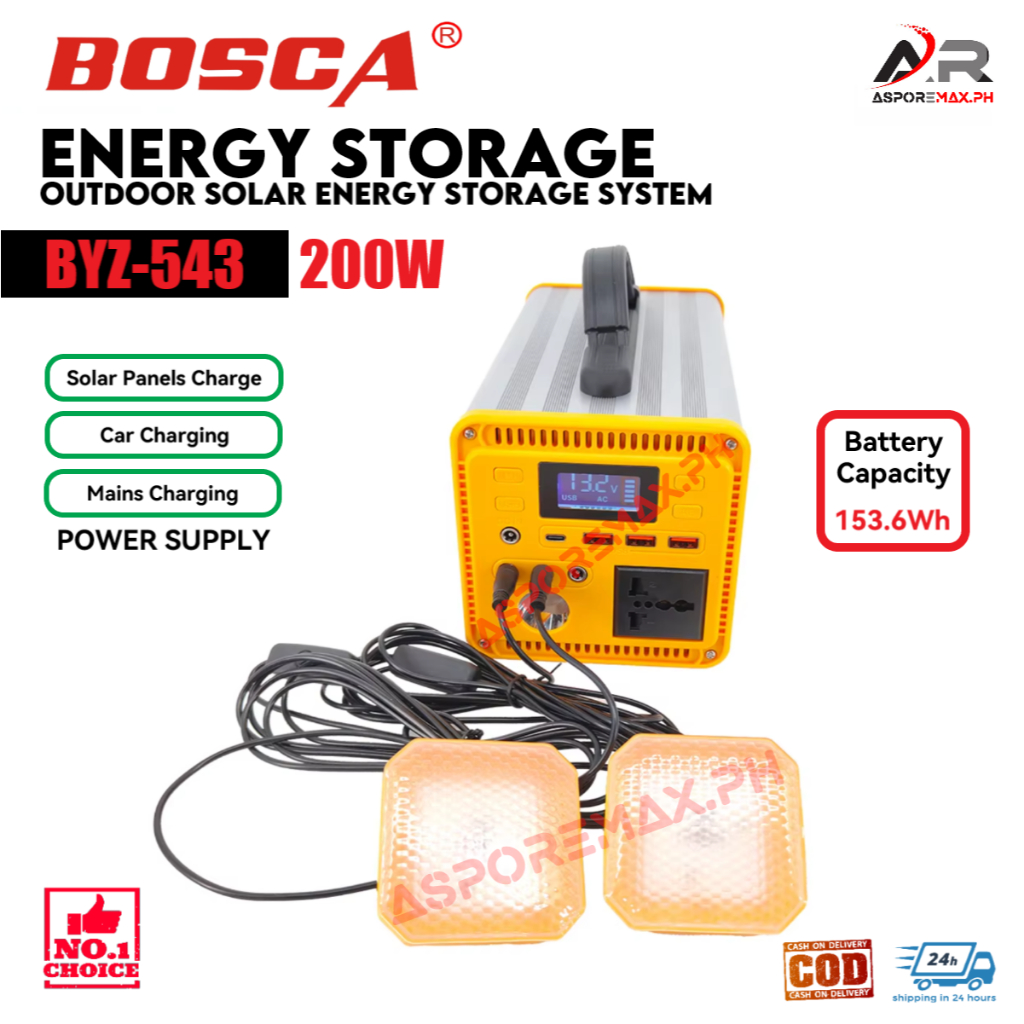 Bosca 200W LifePo4 Power Supply With Panel Portable Outdoor Solar ...