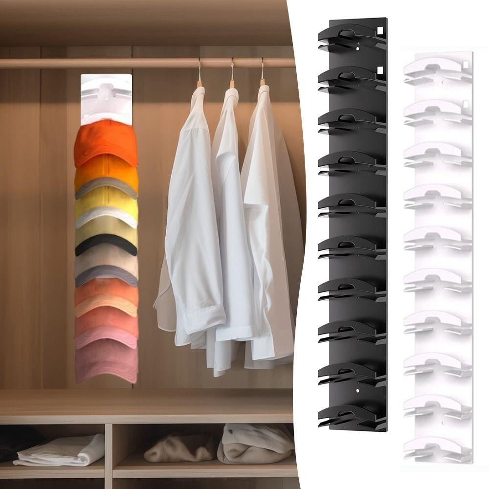 Baseball Cap Organizer Space Saving Plastic Hat Organizer Hat Closet ...