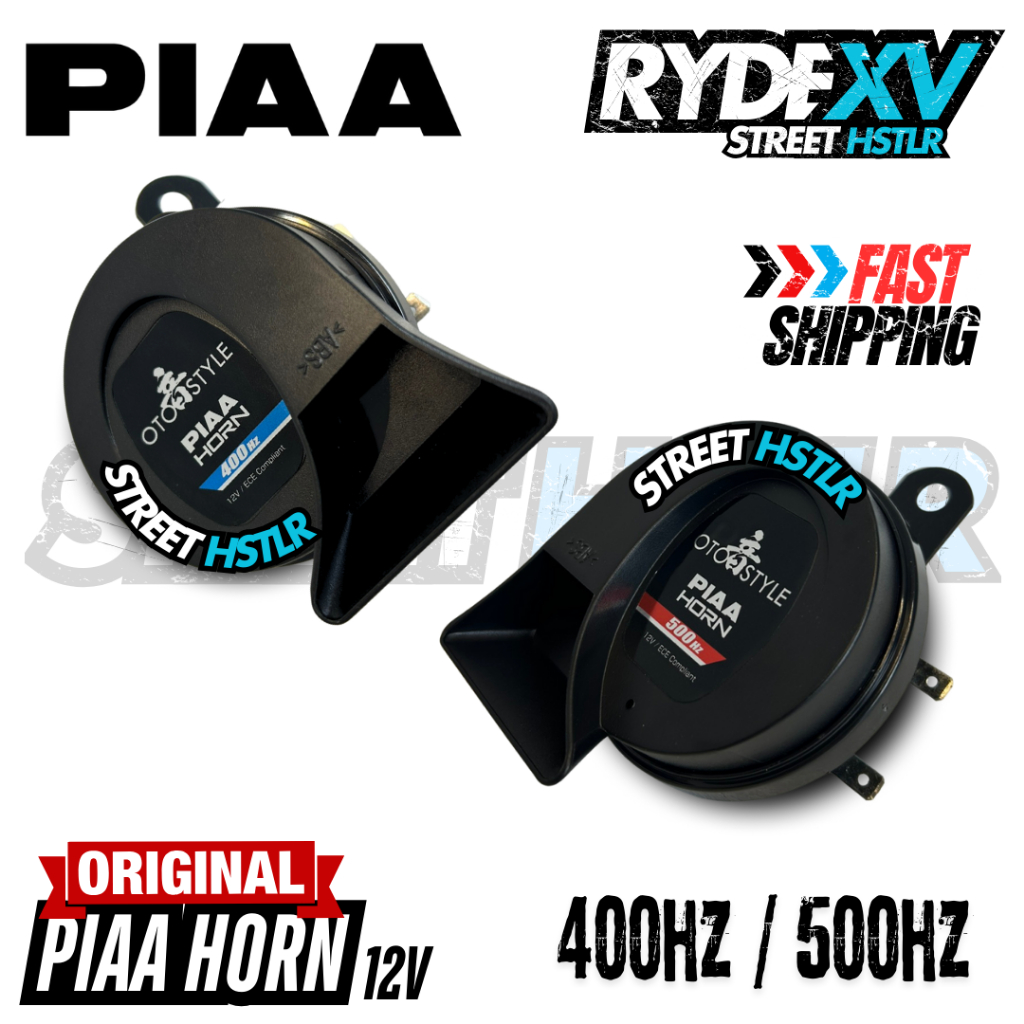 GENUINE PIAA HORN 400Hz / 500Hz 12V (MTR Horn Relay Set Included) | Shopee Philippines