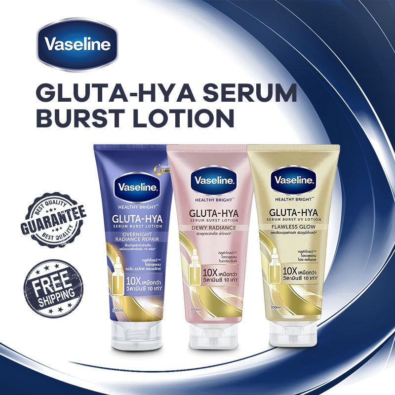 Vaseline Healthy Bright Gluta Hya Serum Burst Lotion-Dewey Radiance ...
