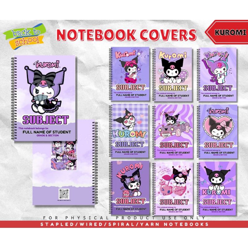 Kuromi Notebooks (Stapled/Wired) | Shopee Philippines