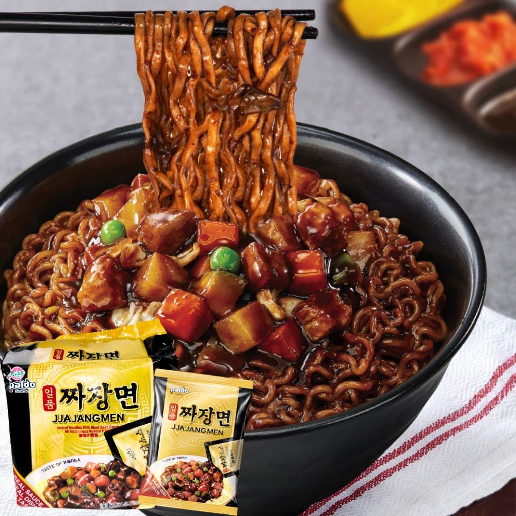 Paldo Ilpoom Jjajangmen 4x200g - Korean Instant Black Bean Ramyun Noodles ramen | Shopee Philippines