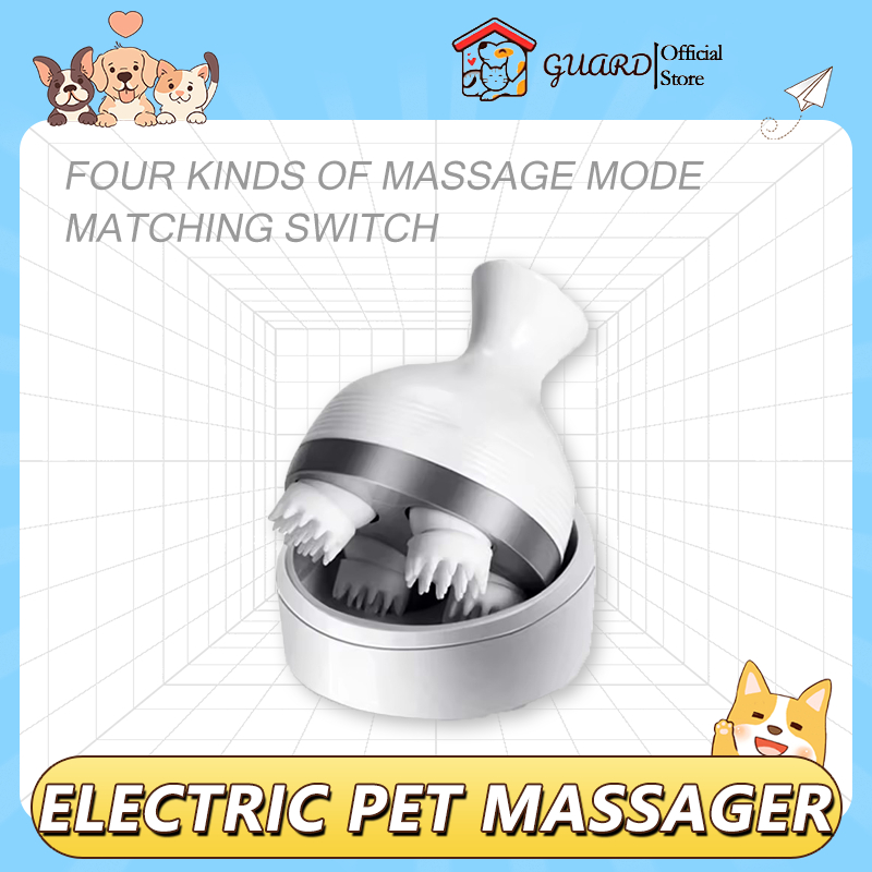 Electric pet massager Cat and dog massage vibrating scalp charging ...