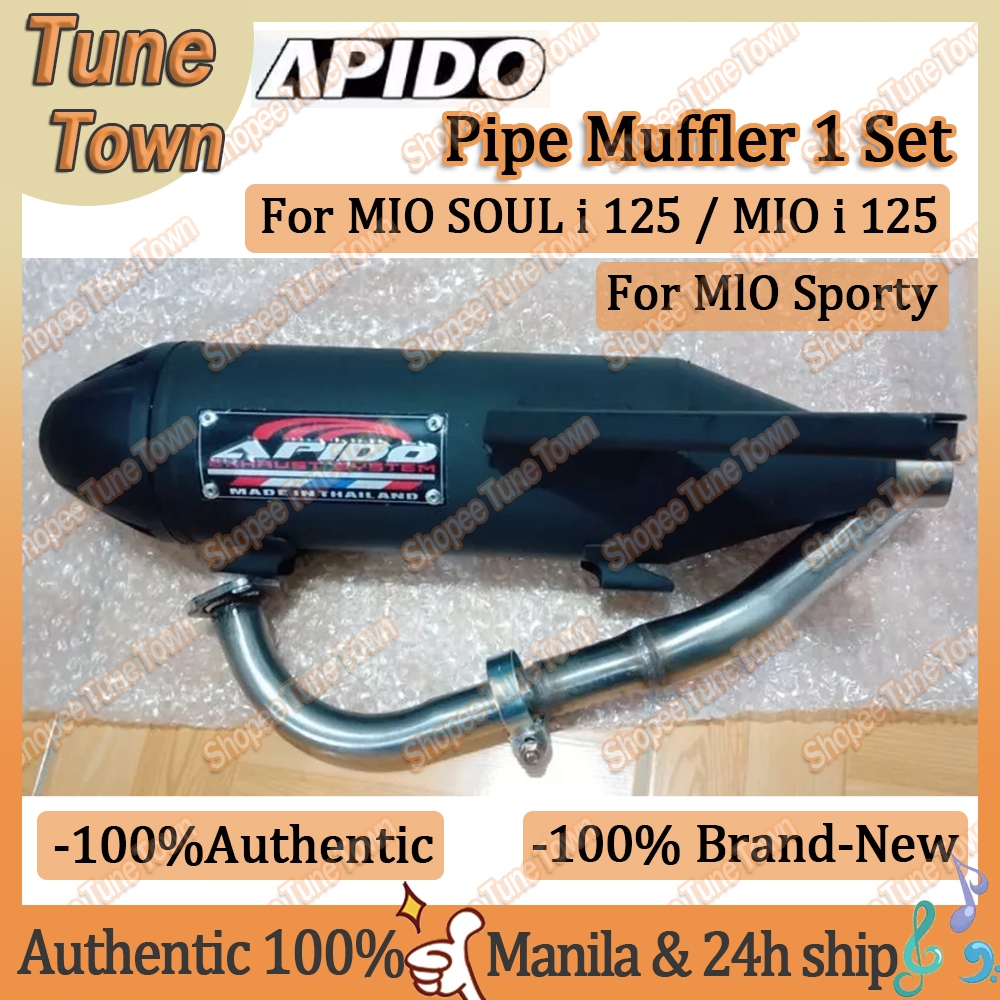【APIDO】Pipe for mio sporty v3 Pipe muffler 1 set Muffler exhaust pipe ...