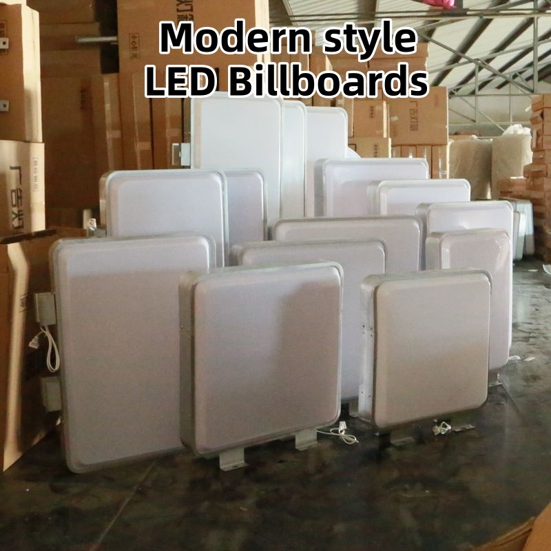 LED Light Rectangle Double Sided Signage / Sign Board Sticker DIY Decor ...
