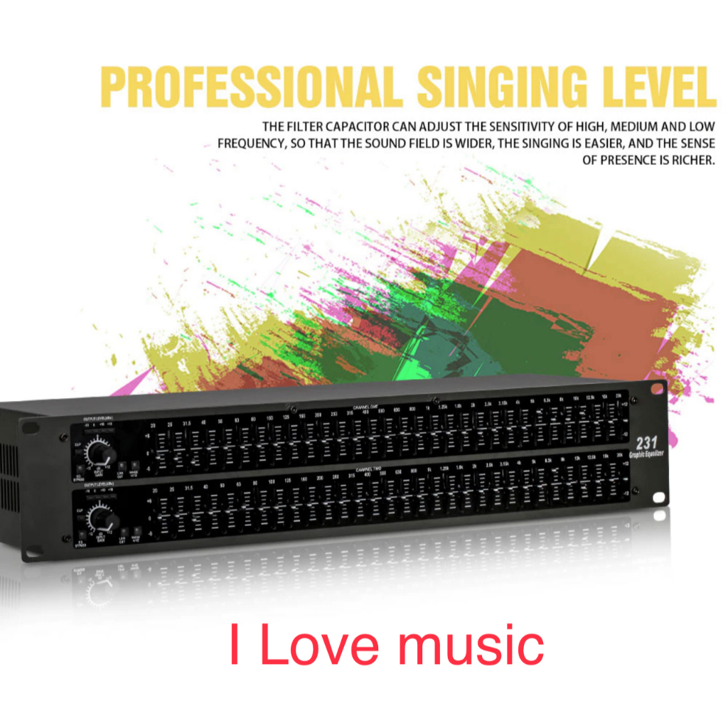 Eq-231 graphic equalizer with SUB-OUT (subwoofer output) 2-series ...