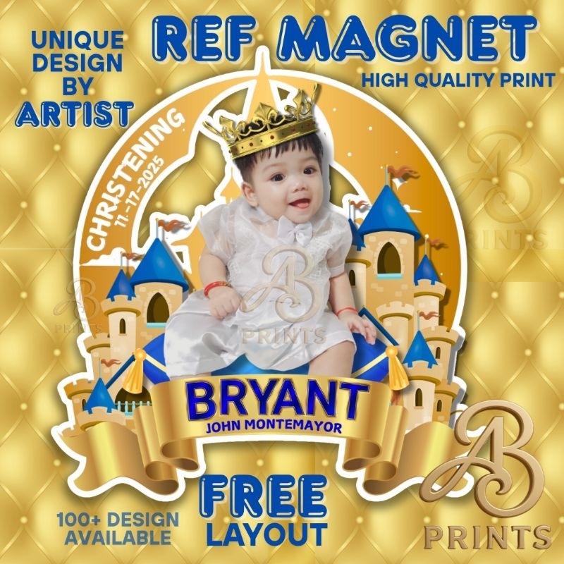 REF Magnet Number Souvenir Birthday Christening Debut Customized ...