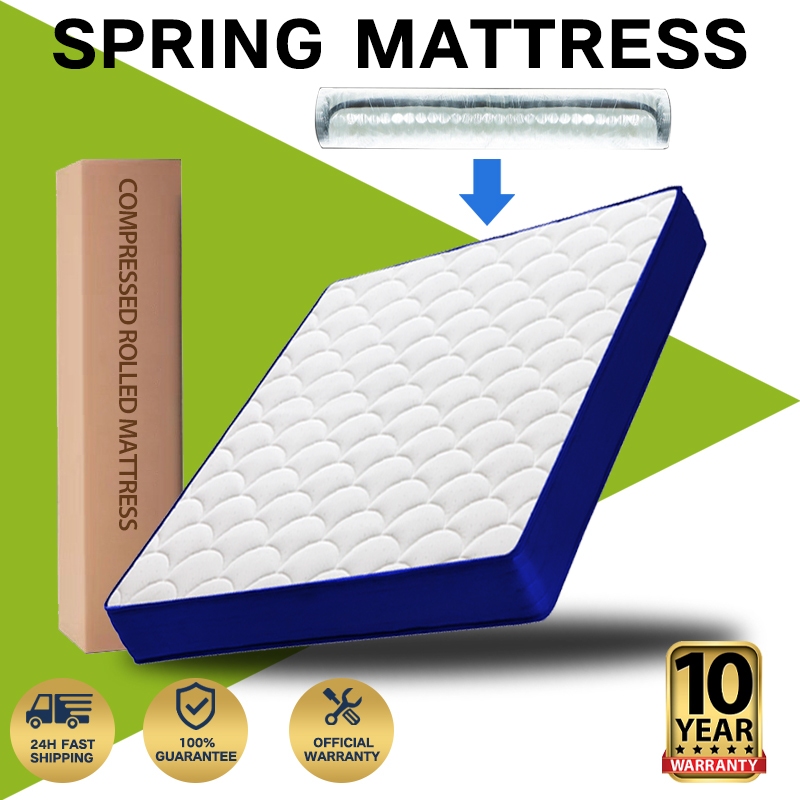 8 inch Memory Foam Spring Mattress Single/Double/Queen/King Bed ...
