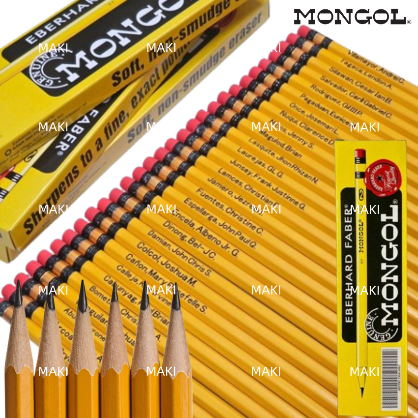 36pcs Mongol Pencil No.2 Graphite Pencil With Eraser School Supplies ...
