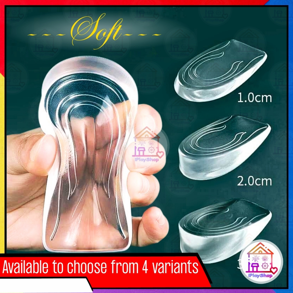 Transparent Shoe Insole Increase Height Lift With Sticker Non Slip Heel ...