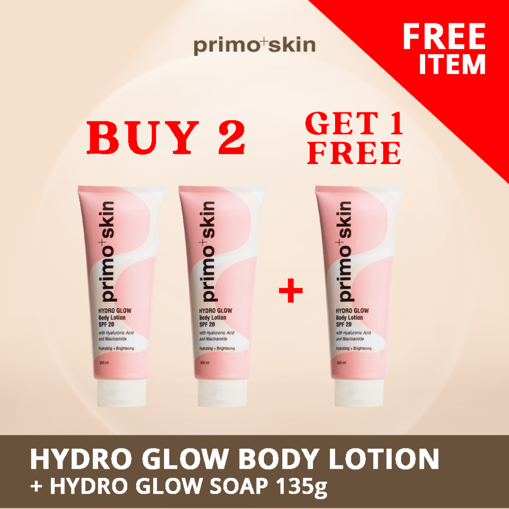 BUY 2 GET 1 Primo+Skin Hydro Glow Body Lotion w/ Hyaluronic Acid and ...