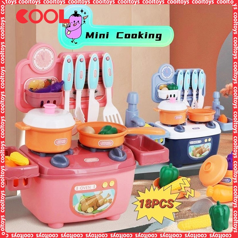 Kitchen Toys Role Playing Kitchen Set Stove Cooking Toys For Kids Girl ...
