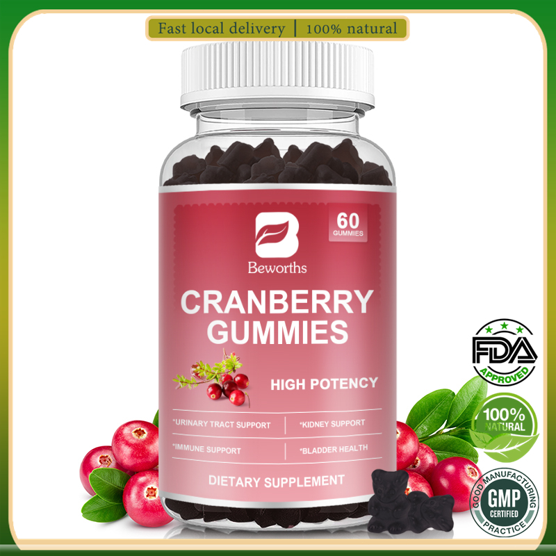 Purely natural Cranberry Gummies（VitaminC）Antioxidant Support Urinary ...