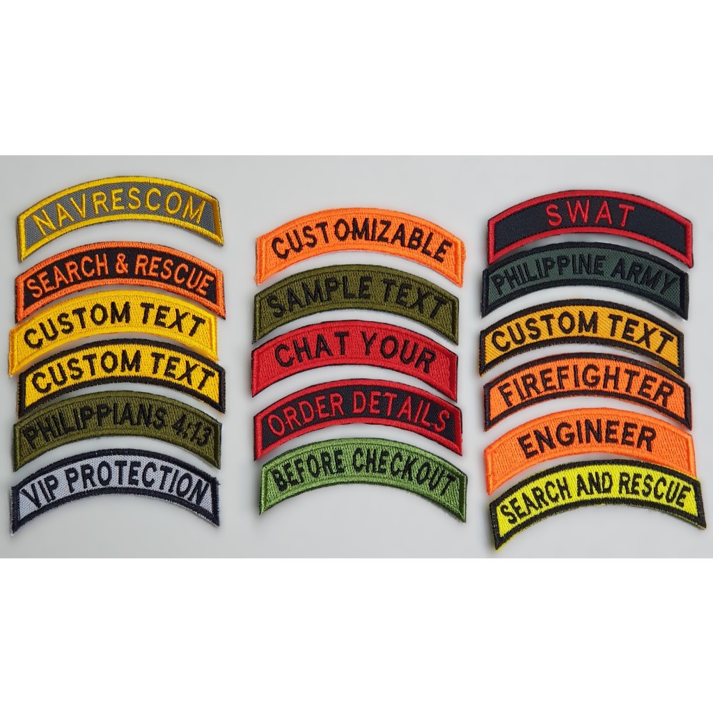 CUSTOMIZE TAB EMBROIDERY PATCHES | Shopee Philippines