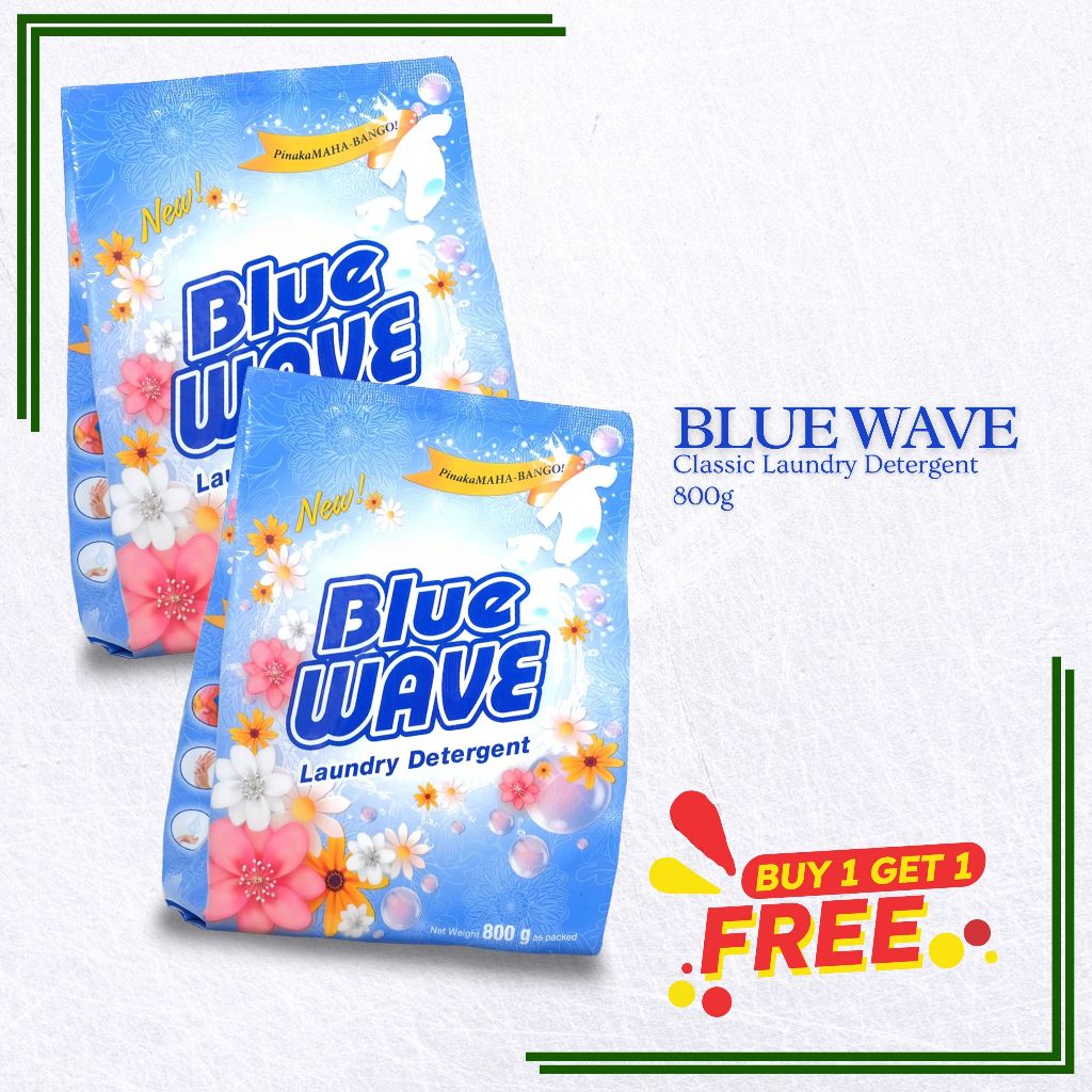 Blue Wave Buy 1 take 1 Classic Powdered Laundry Detergent 800g | Shopee ...