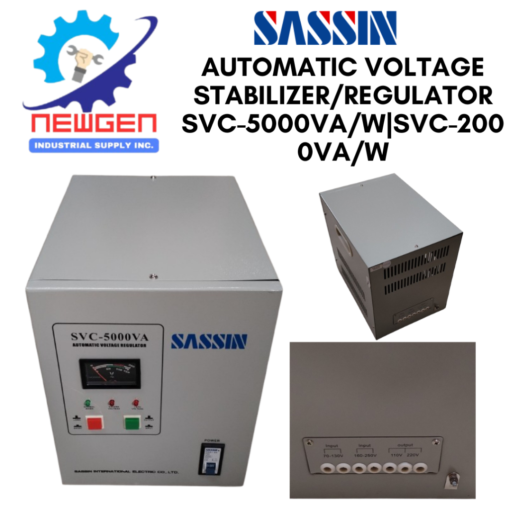 SASSIN®AUTOMATIC VOLTAGE STABILIZER/REGULATOR SVC-5000VA/W|SVC-2000VA/W ...