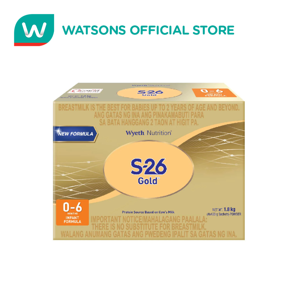 S26 Gold® One Infant Formula For 0-6 Months Bag in Box 1.8kg | Shopee ...