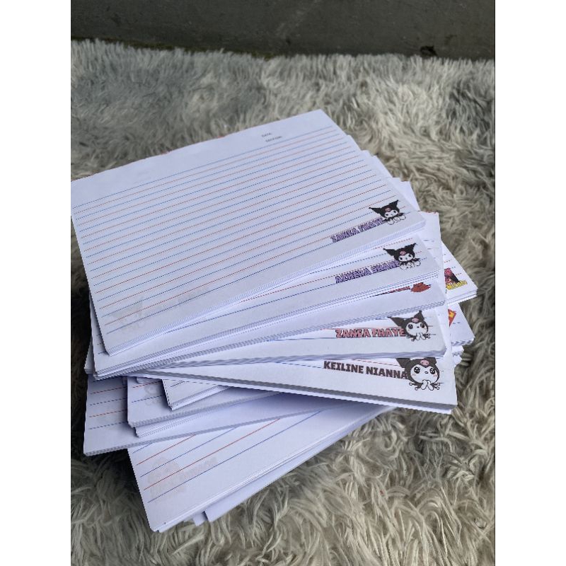 Customized Pad Paper Grade 1- Grade 4 | Shopee Philippines