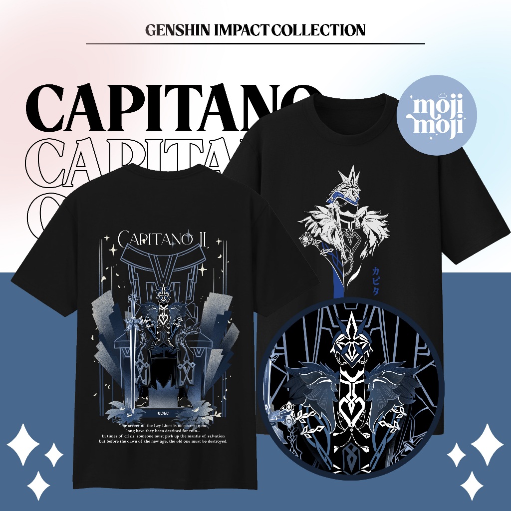 GENSHIN IMPACT Capitano Shirt Genshin Merch Capitano II Fatui ...