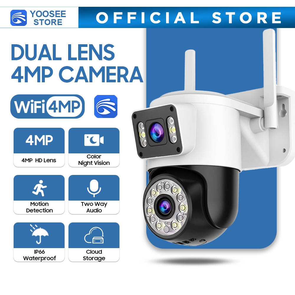 YOOSEE Y20 4K CCTV CameraConnect to Cellphone Dual Lens Wireless ...