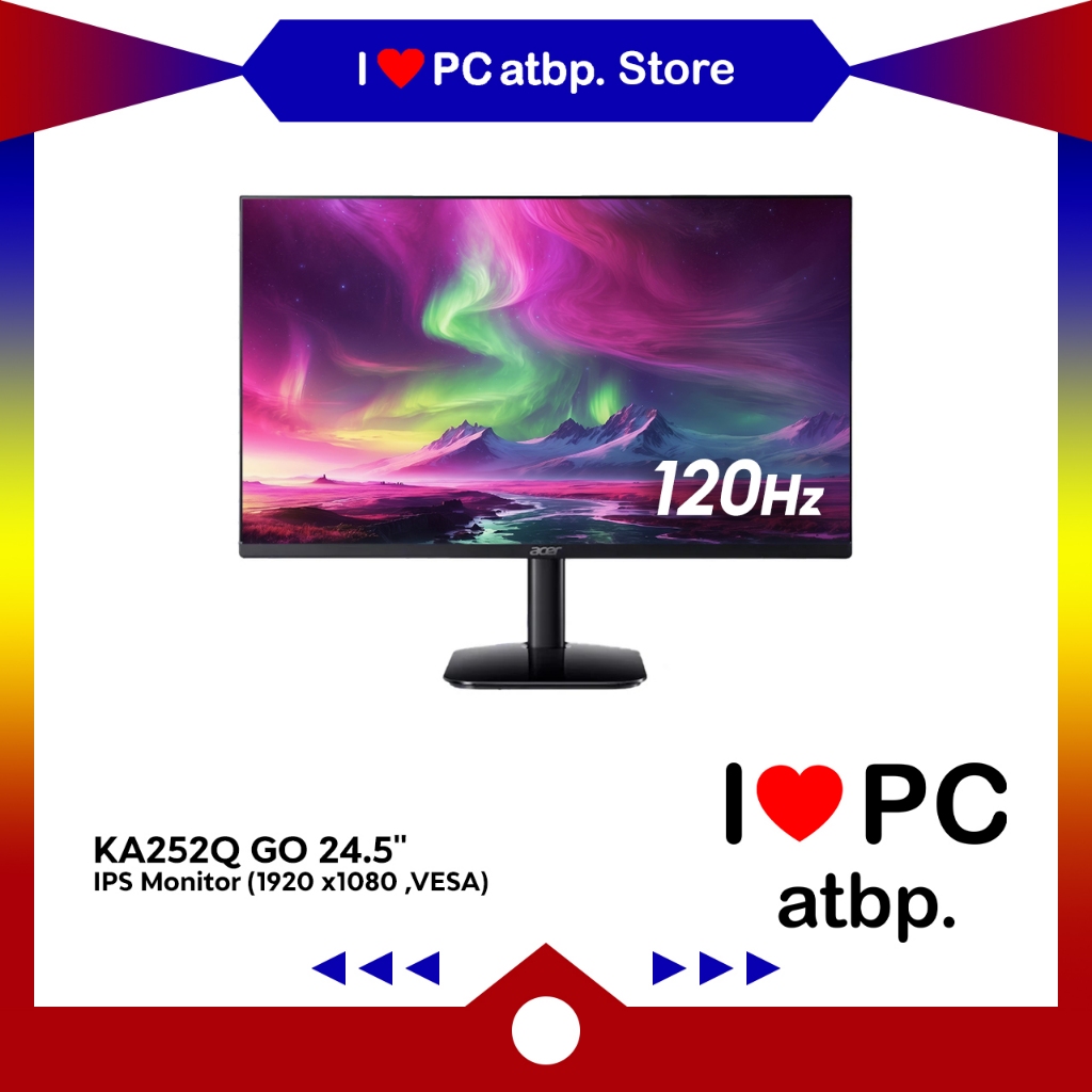 ACER KA252Q GO 24.5" IPS Monitor (1920 x1080 ,120Hz ,VESA) | Shopee ...