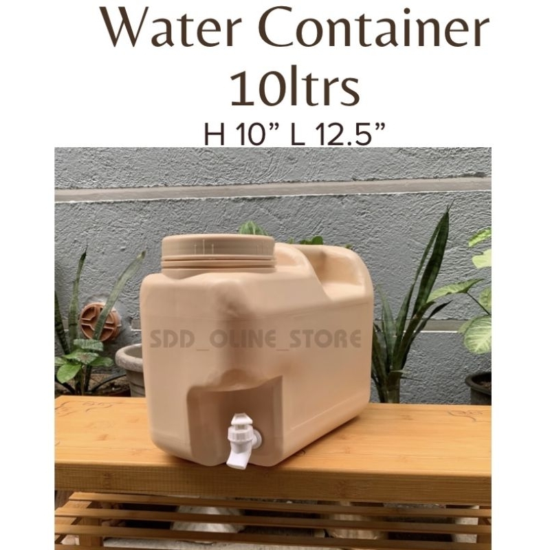 Water Storage Container 10L & 20L with White Faucet and Durable HDPE ...
