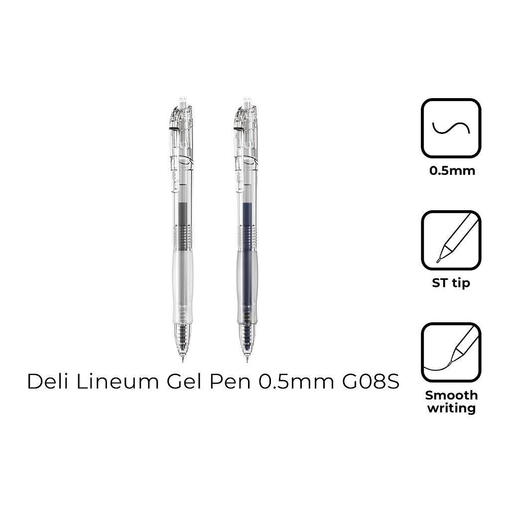 Deli G08S Lineum Gel Pen 0.5mm | Shopee Philippines