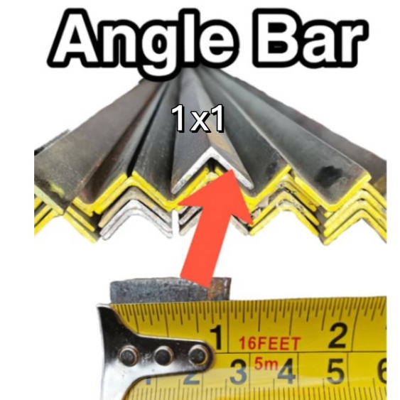 Steel Angle bar Bakal Per Foot/Feet 1inch width Thickness 2.5mm, 3mm ...