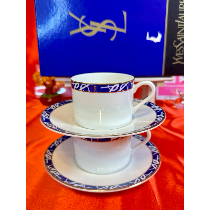 YSL BLUE and GOLD SIGNATURE PAIR W/BOX | Shopee Philippines