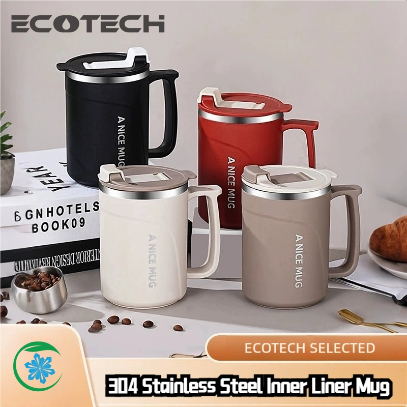 ECOTECH Car/Office/Home Mug 304 Stainless Steel Thermos Coffee Cup Tea Cup vacuum flask | Shopee ...
