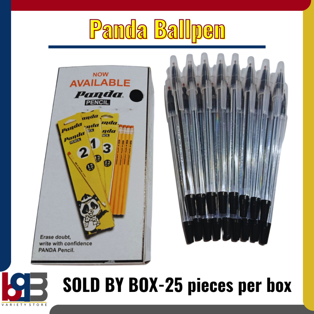 25 pieces Panda Crystal Ballpen (per box) | Shopee Philippines