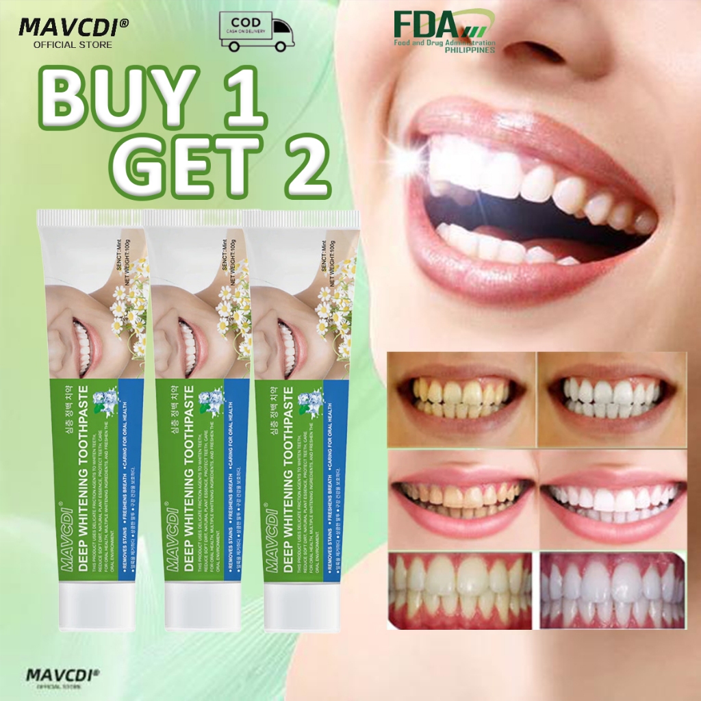 MAVCDI Whitening Toothpaste Bad Breath Removing Toothpaste Toothpaste ...