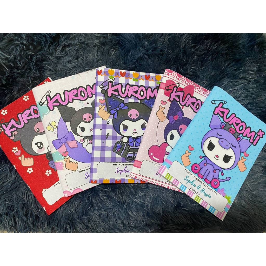 KUROMI NOTEBOOK (5.3"x8.3") | Custom Design Notebook for Kids | Lined ...