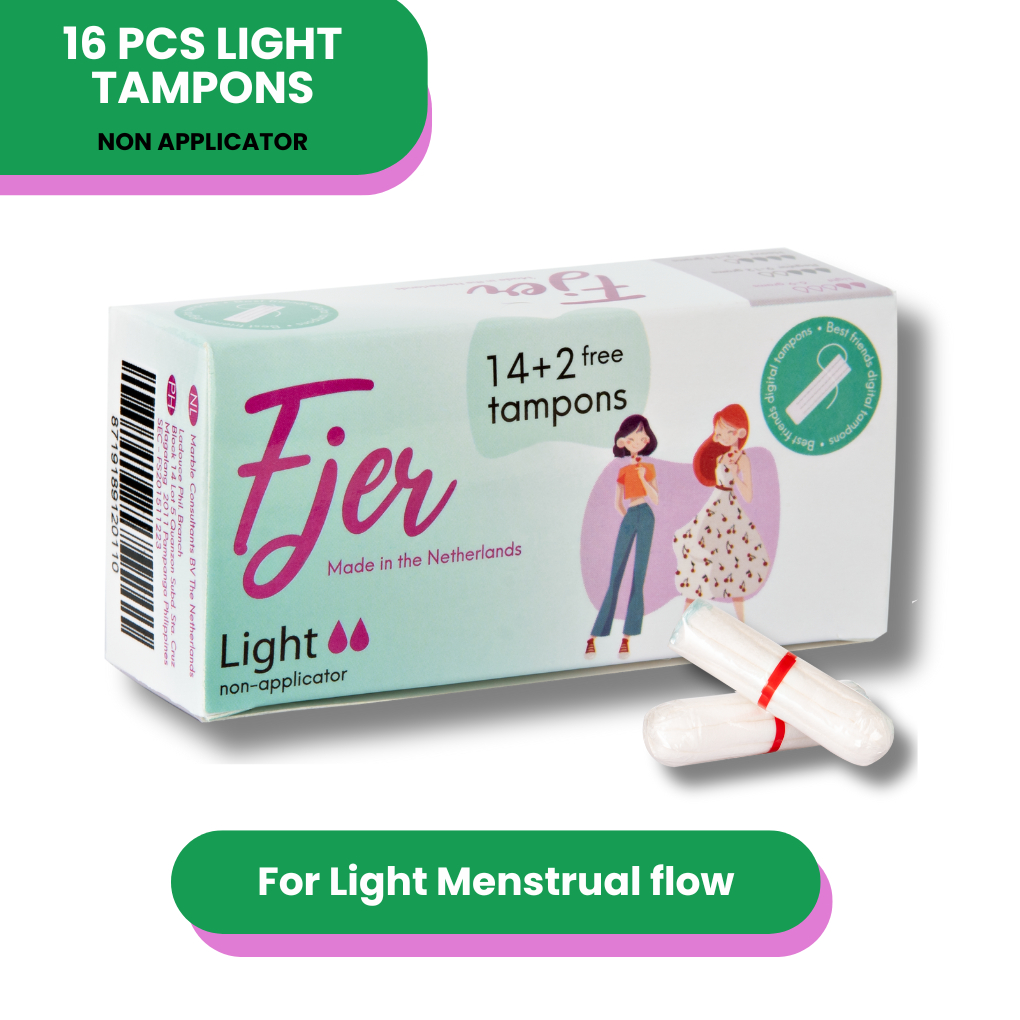 Fjer® Tampons Light 16pcs | Super Absorbent | Non-Applicator | Discreet ...