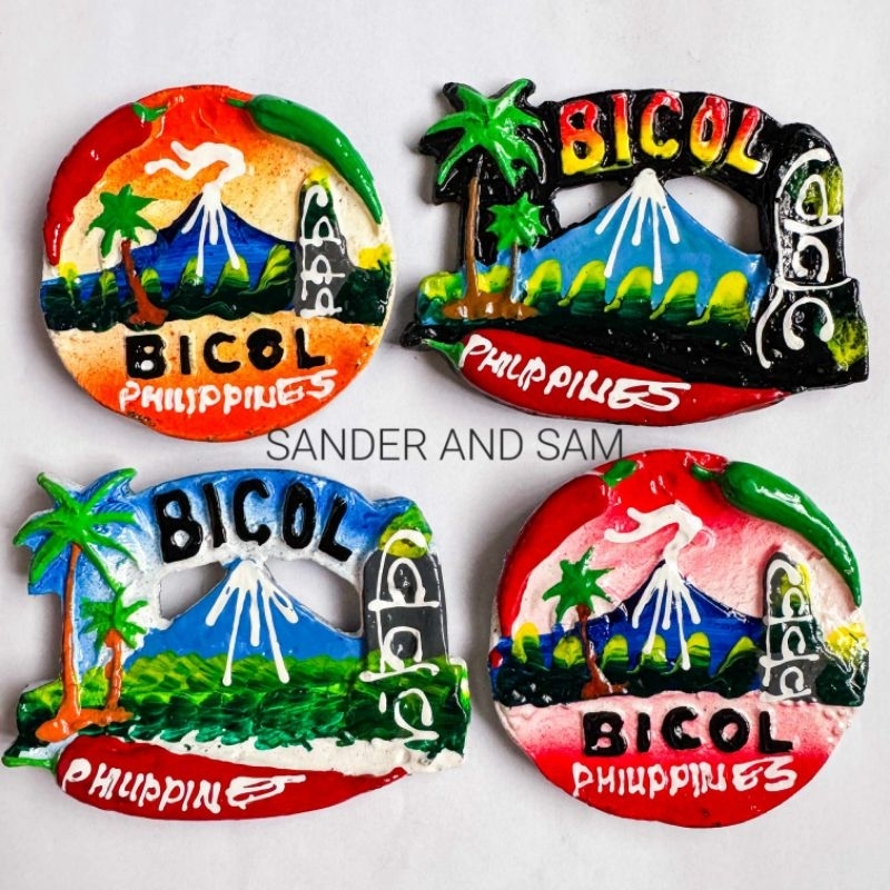 Bicol Mayon Cagsawa Ref Fridge Magnet Souvenir Collection Ceramic ...