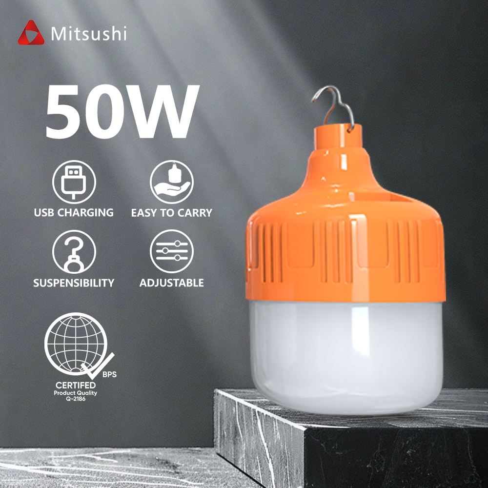 Mitsushi 4 Models LED Emergency bulb light Outdoor waterproof charging ...