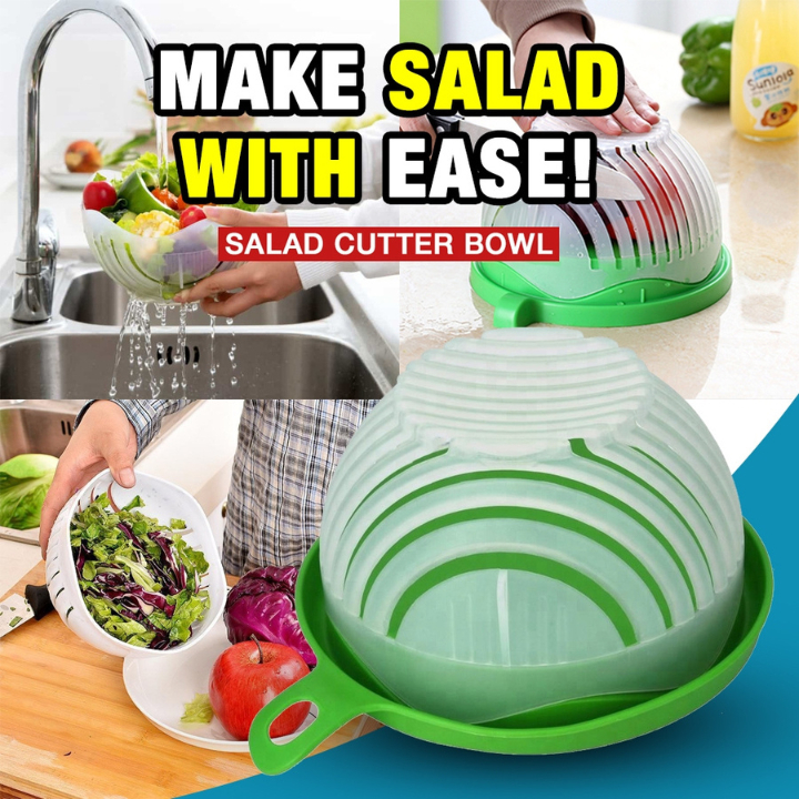 Salad Slicer Cutter Chopper Bowl Food Fruit Vegetable Slicer Master ...