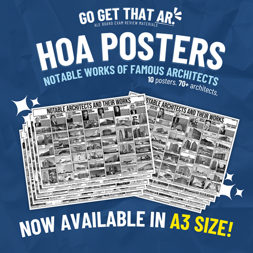 History of Architecture (HOA) Review Posters (Notable Architects and ...