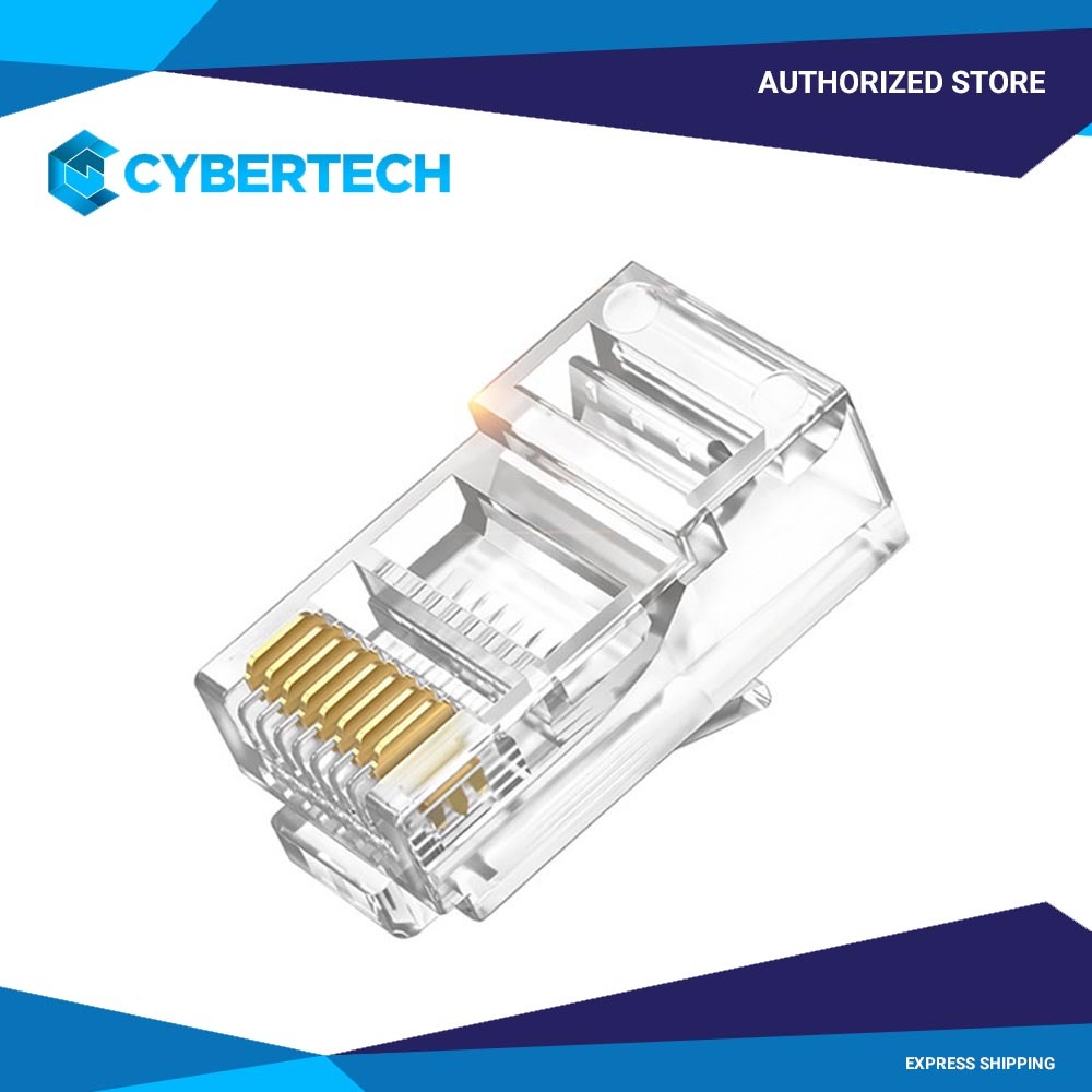 6PCS. (RJ6C1K) CAT6 RJ45 connector 8P8C modular Ethernet cable header ...