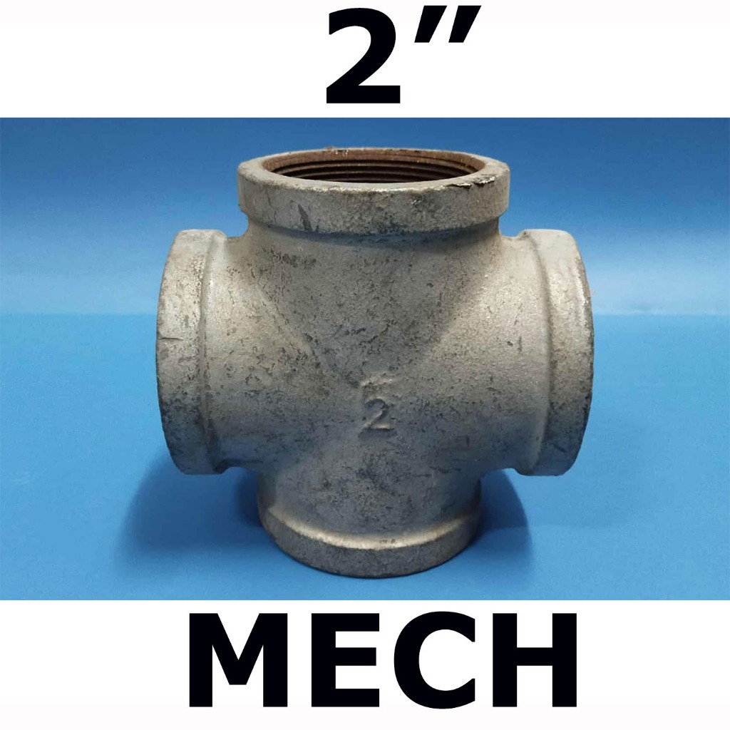 MECH GI CROSS TEE 2" SCH40 STANDARD GALVANIZED IRON