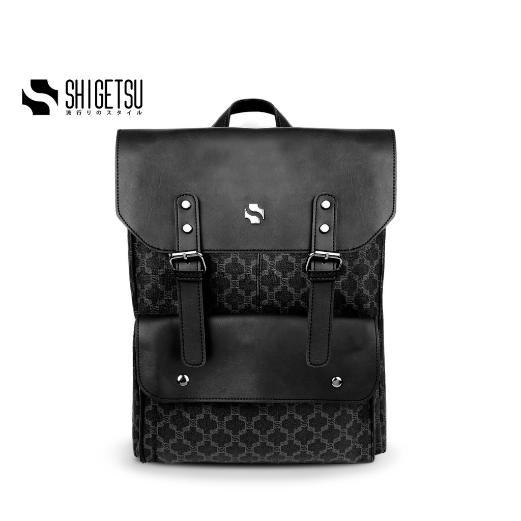 SHIGETSU Monogram Hokkaido 14-Inch Backpack for Men Bag for School 8083 ...