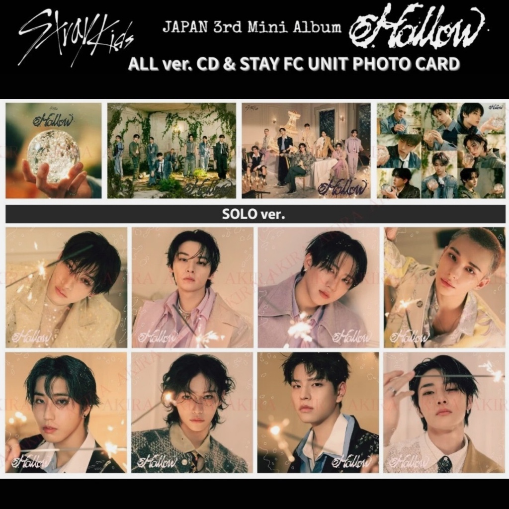 SEALED STRAY KIDS Hollow JAPAN 3RD MINI ALBUM & POB HMV SONY RAKUTEN ...